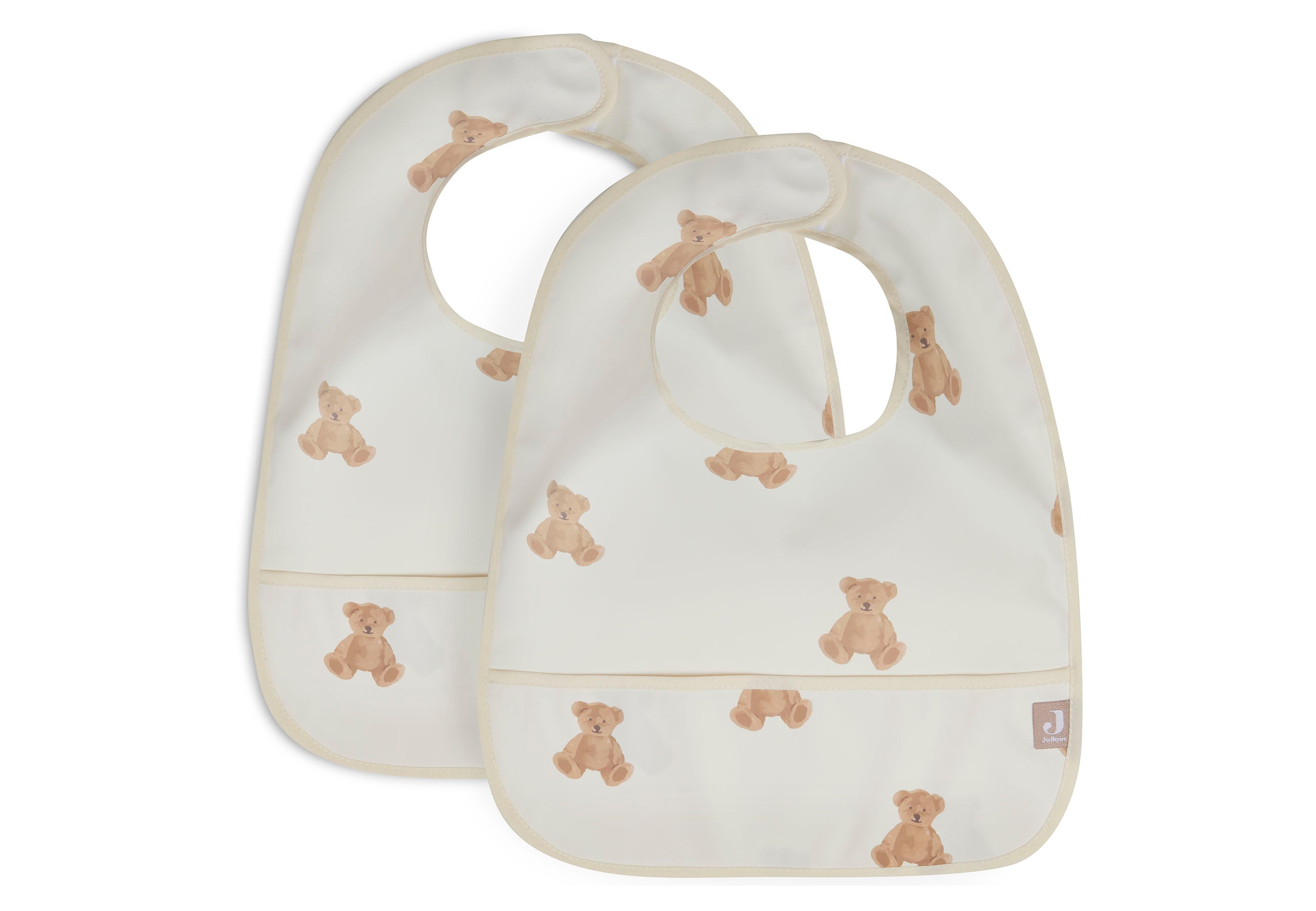 Bib Waterproof - Teddy Bear - 2 Pack – Jollein
