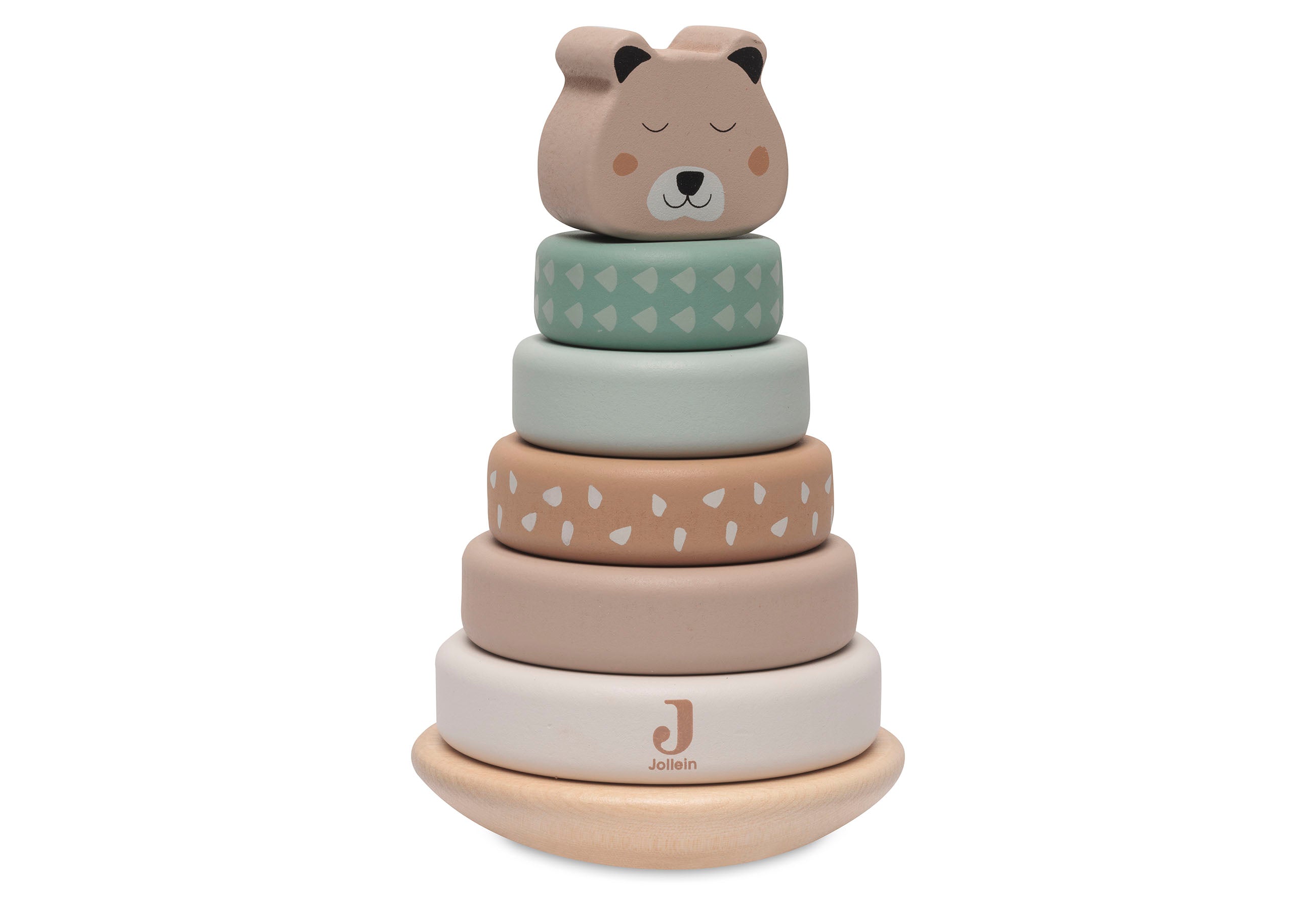 Wooden Rocking Ring Stacker - Jungle Jambo – Jollein
